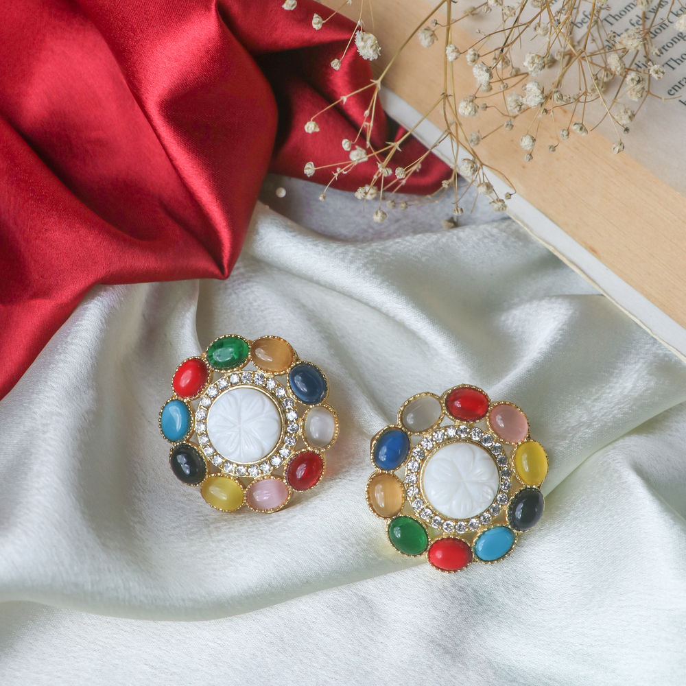 Johori Elegant Multi-Colour Studs