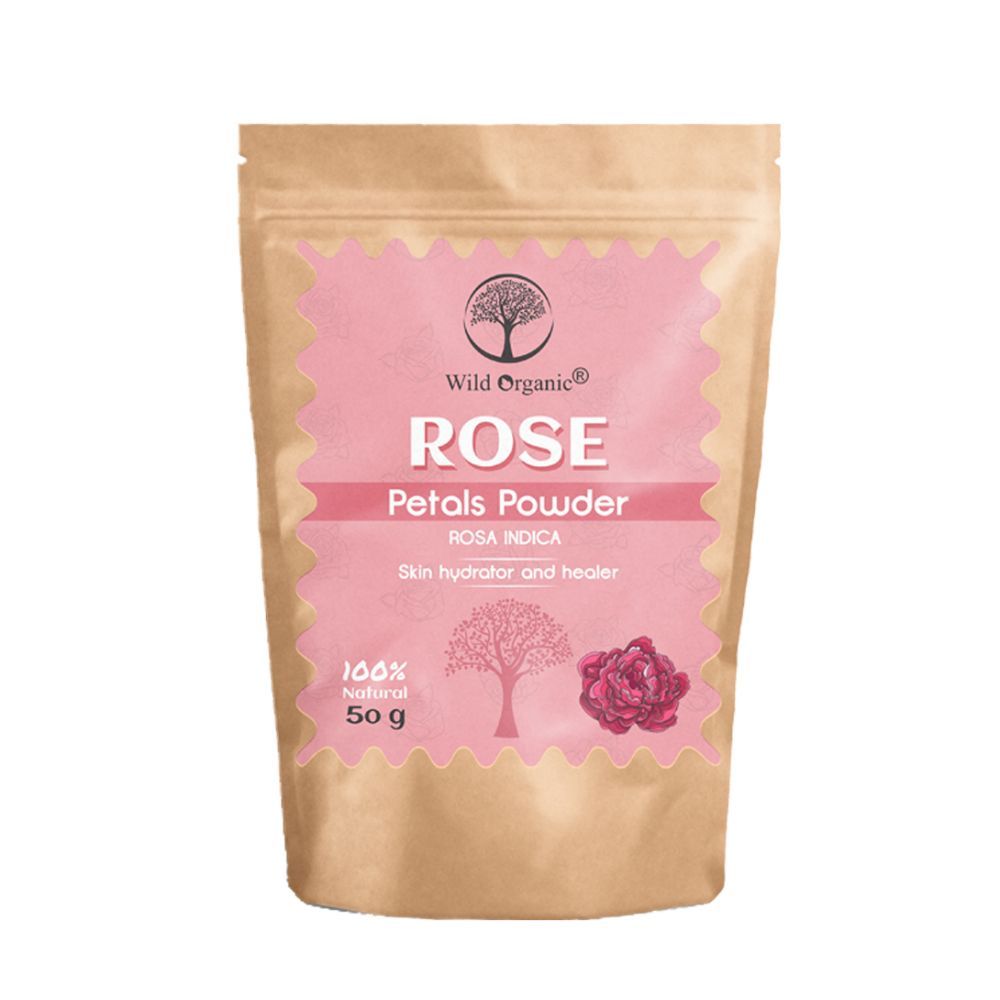 WILD ORGANIC ROSE PETALS POWDER 50GM