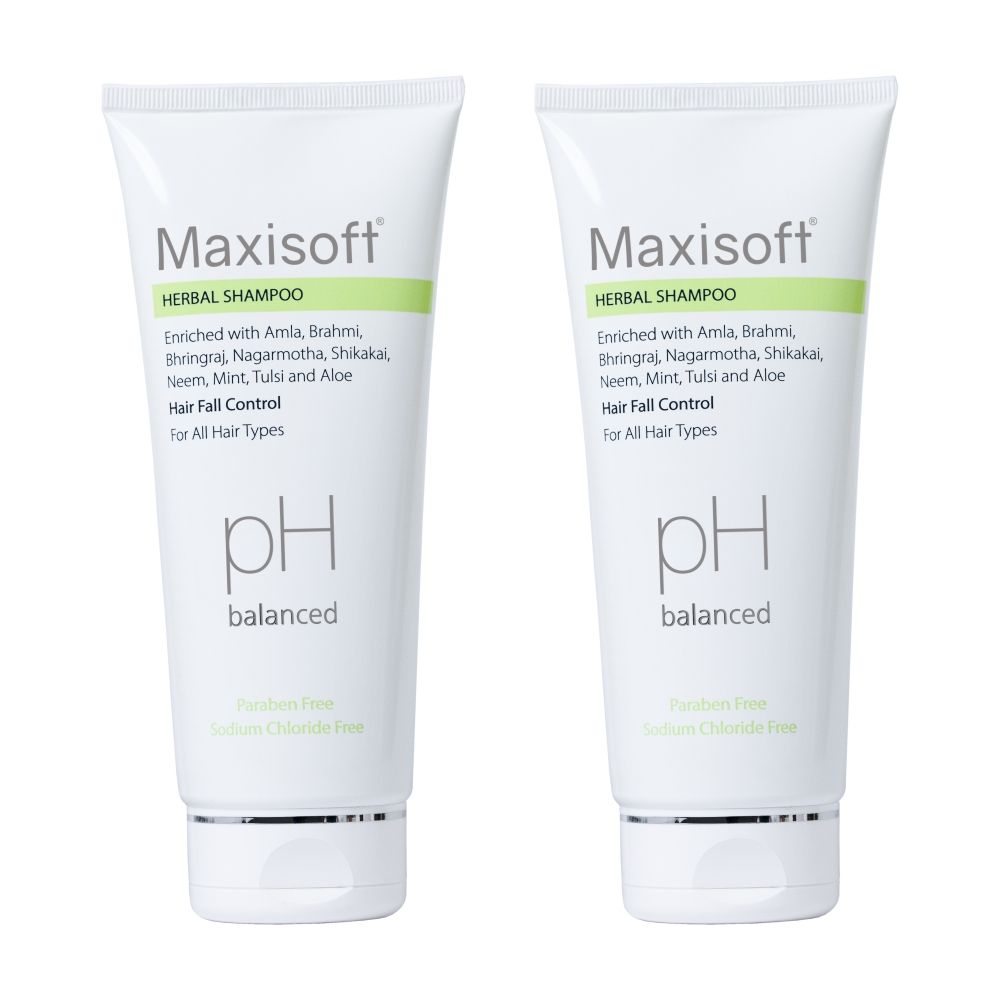 Maxisoft Herbal Shampoo |With Amla, Bhringraj, Brahmi, Hydrolyzed ...