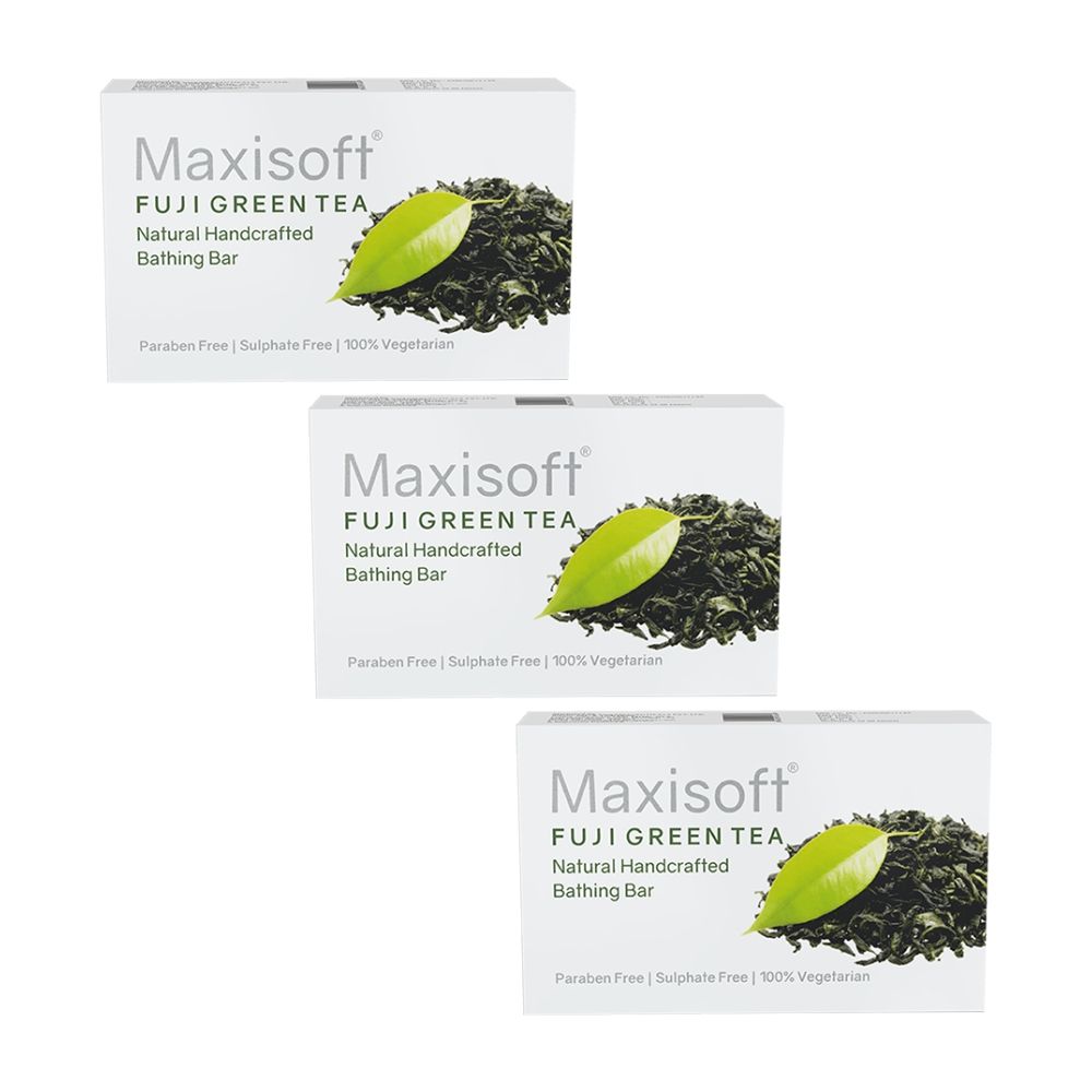 Maxisoft Fuji Green Tea Soap|With Green Tea, Lemongrass Oil, Aloe Vera ...