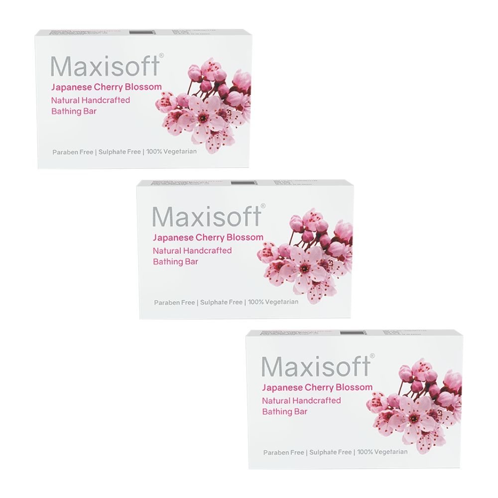 Maxisoft Japanese Cherry Blossom Bathing Soap | With Pentavitin, Shea ...