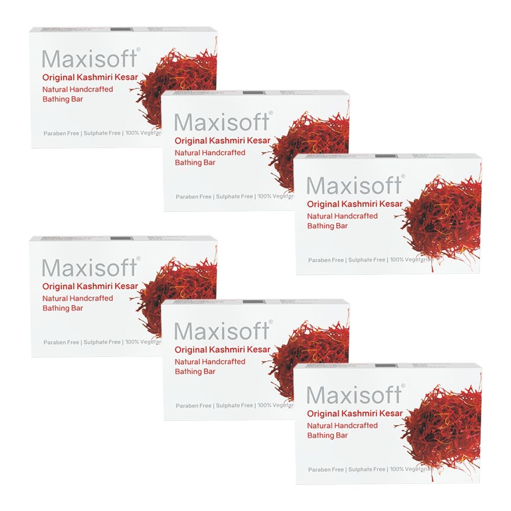 Maxisoft Original Kashmiri Kesar Bathing Soap | With Kashmiri Kesar ...