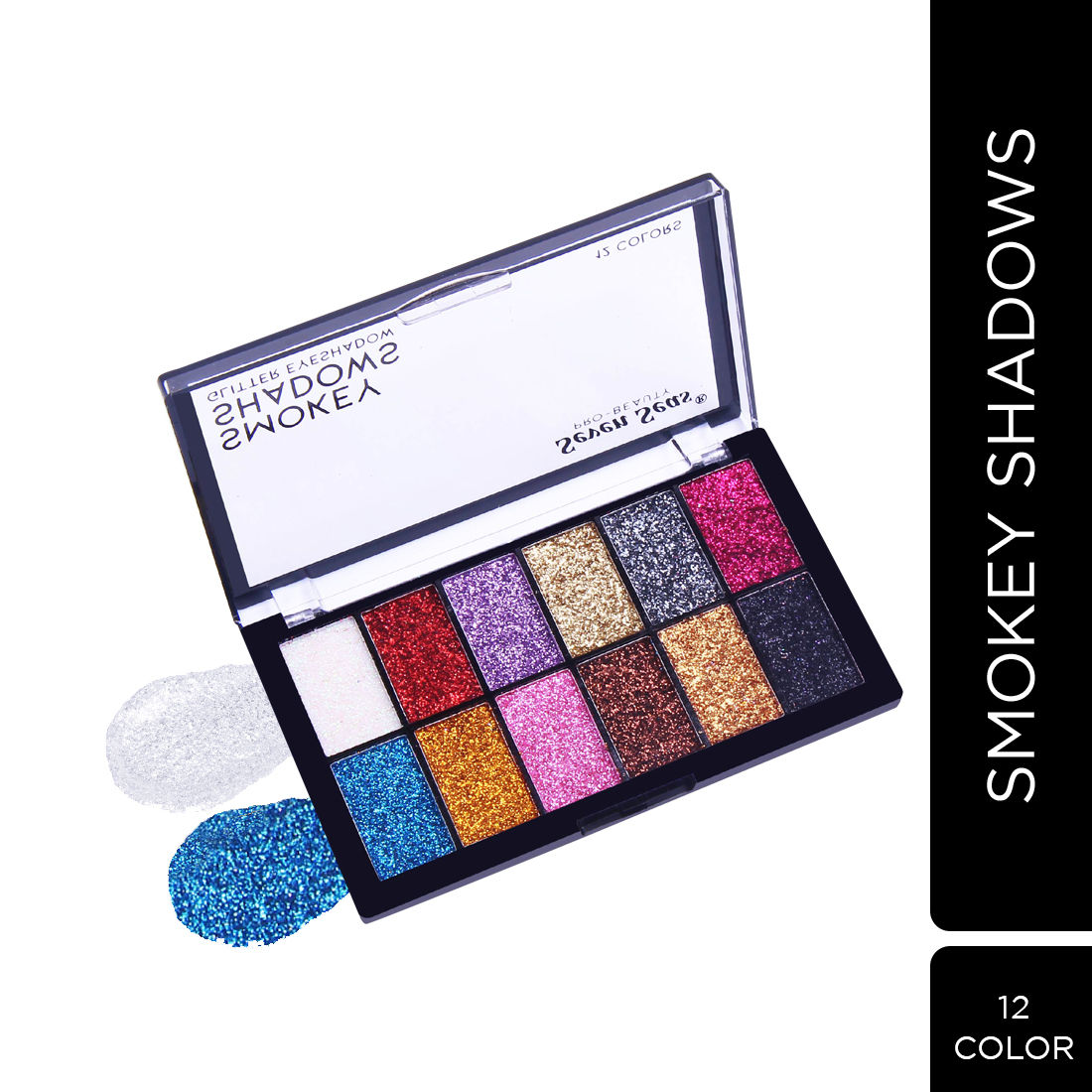 Seven Seas Smokey Shadows Glitter Eye Shadows Natural 11.5 g