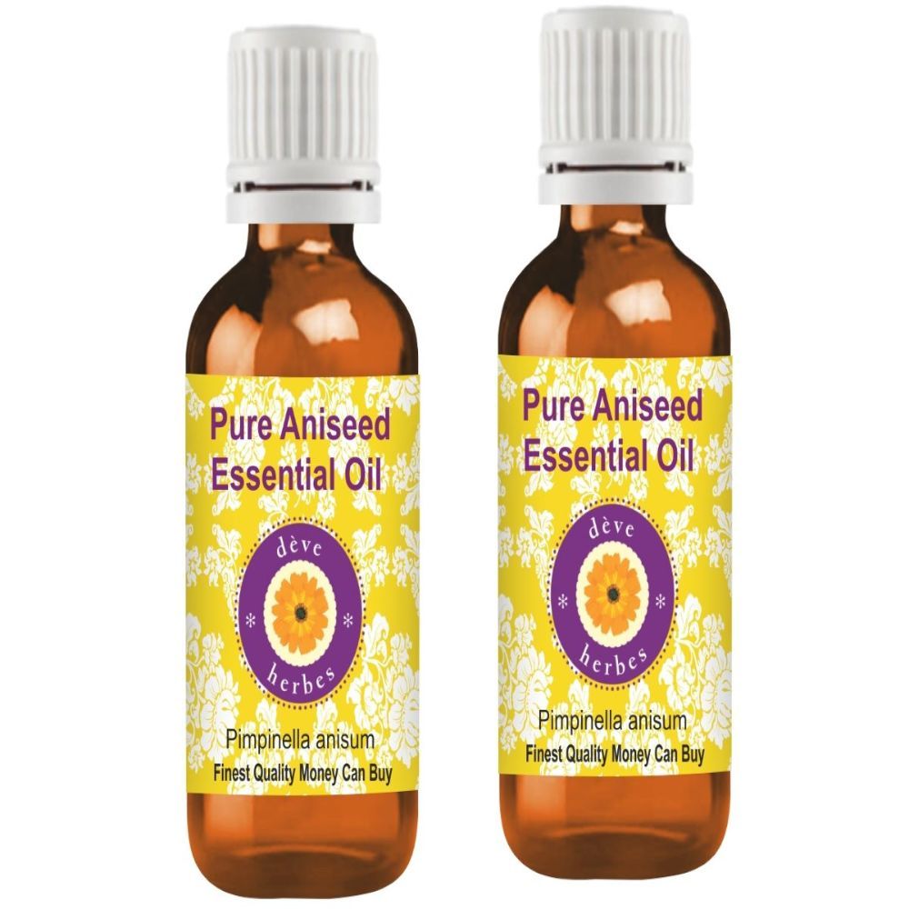 Deve Herbes Pure Aniseed Essential Oil (Pimpinella anisum) Natural Therapeutic Grade Steam ...