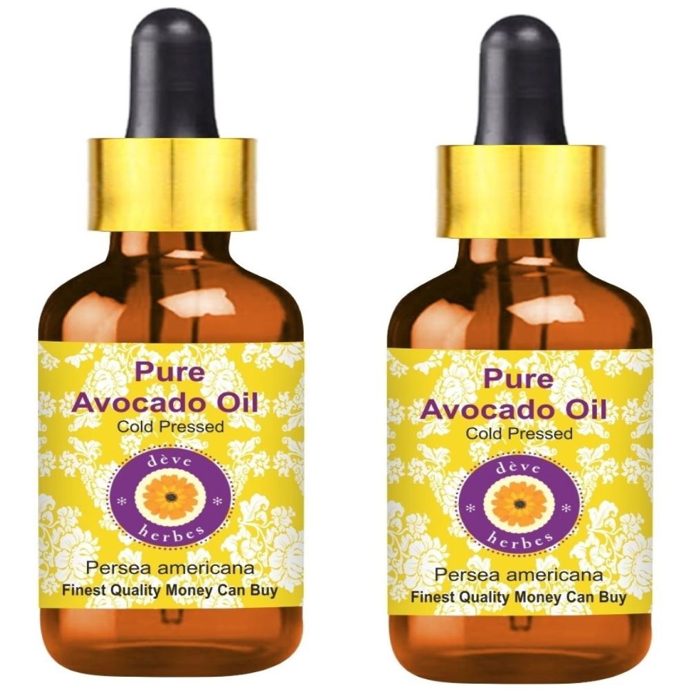 Deve Herbes Pure Avocado Oil (Persea americana) with Glass Dropper ...