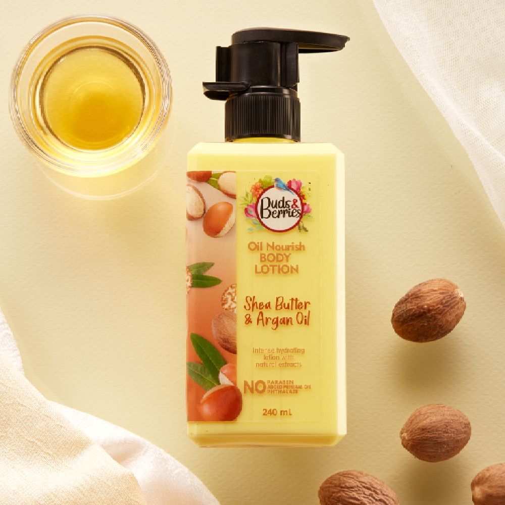 Buds & Berries Fruit Nourish Shea Butter and Argan oil Body Lotion ...