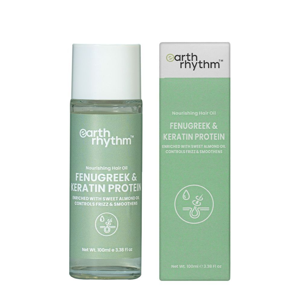 Earth Rhythm Fenugreek & Keratin Protein Hair Oil enriched with Sweet ...