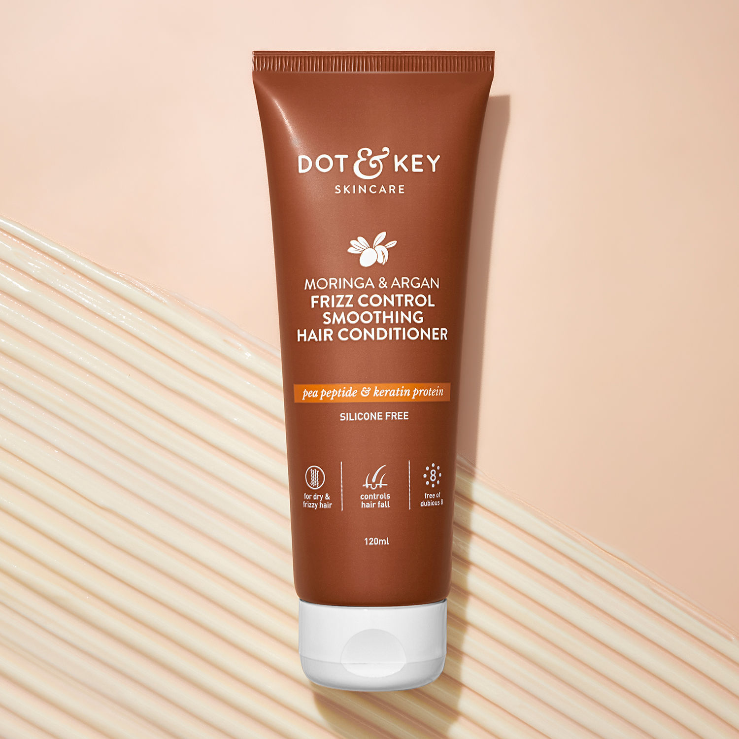 Dot & Key Moringa & Argan Frizz Control Smoothing Hair Conditioner (120 ml)