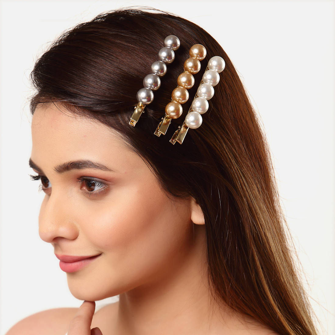 Ferosh Keke Pearl Hair Pin Set