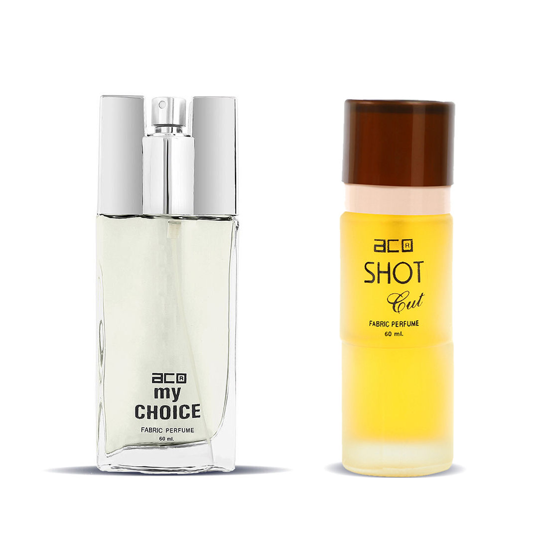 ACO My Choice & Shot Cut Perfumes For Men Pack of 2 60ml Each