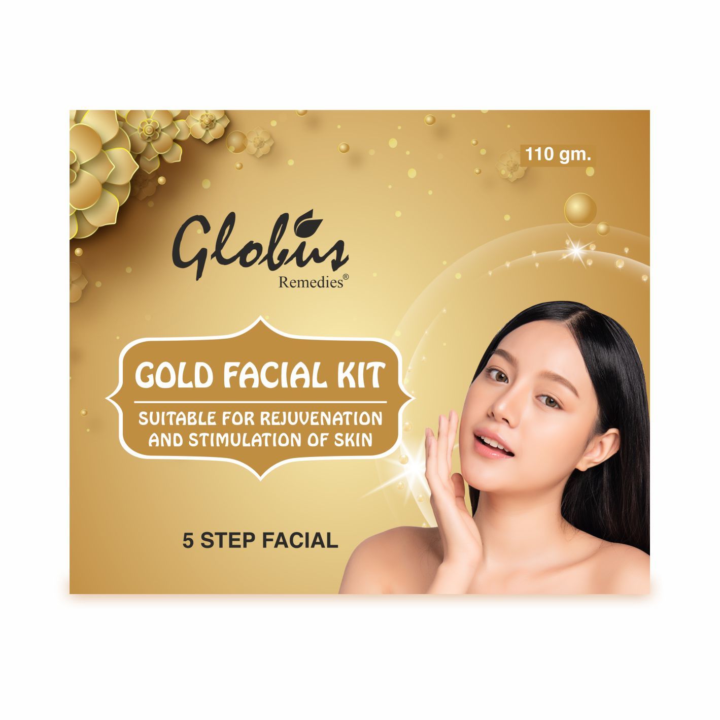 Globus Remedies Gold Facial Kit For Illuminating Skin |5 Step Bridal ...