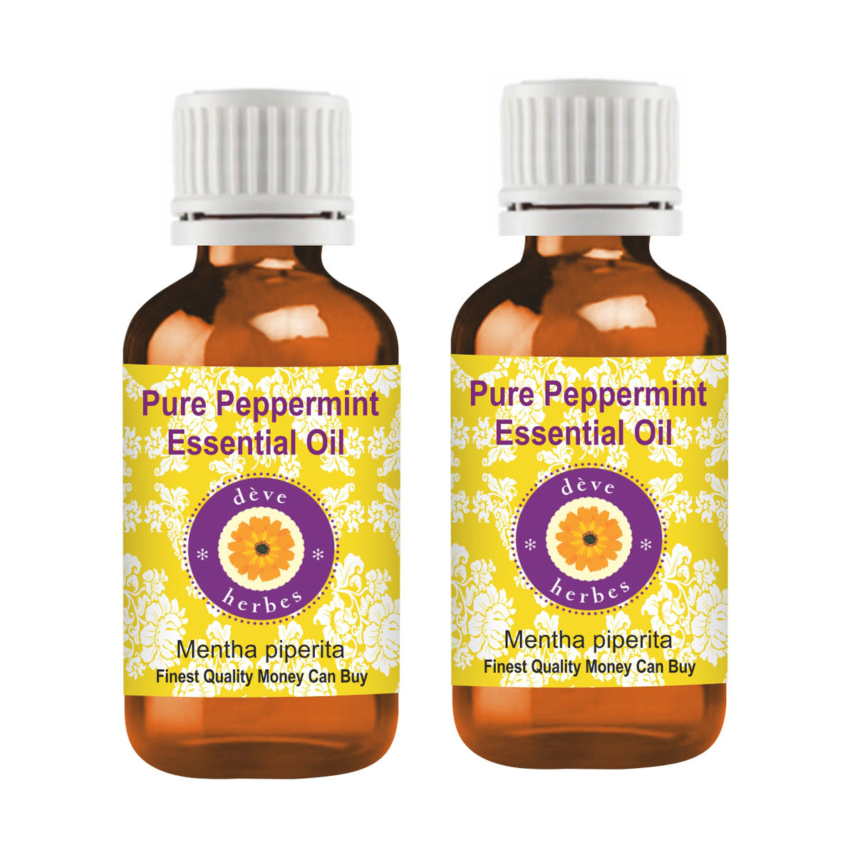 Deve Herbes Pure Peppermint Essential Oil (Mentha piperita) Natural ...