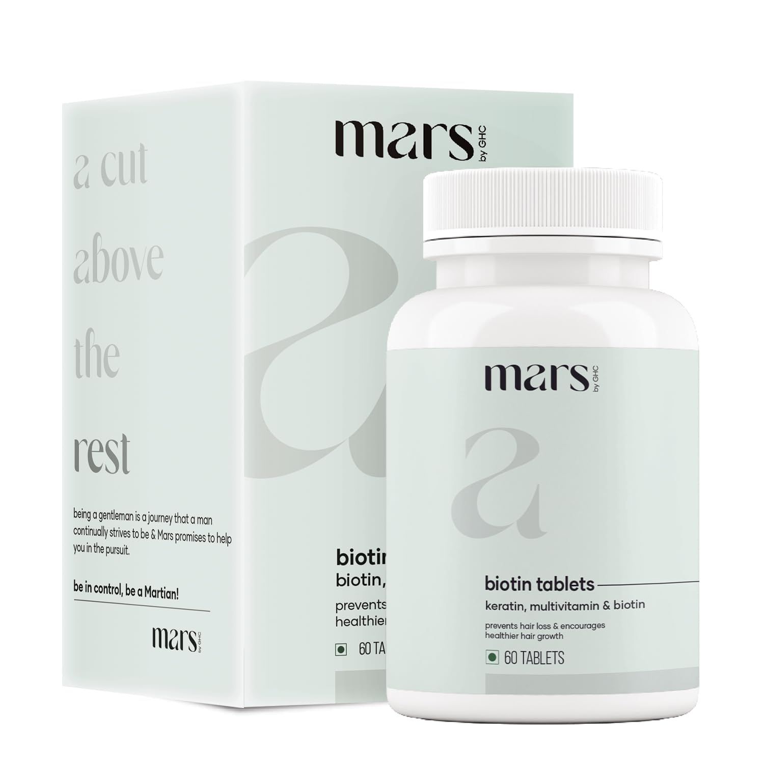 mars by GHC Biotin Tablets with Vitamin E, Vitamin A and Vitamin C for ...
