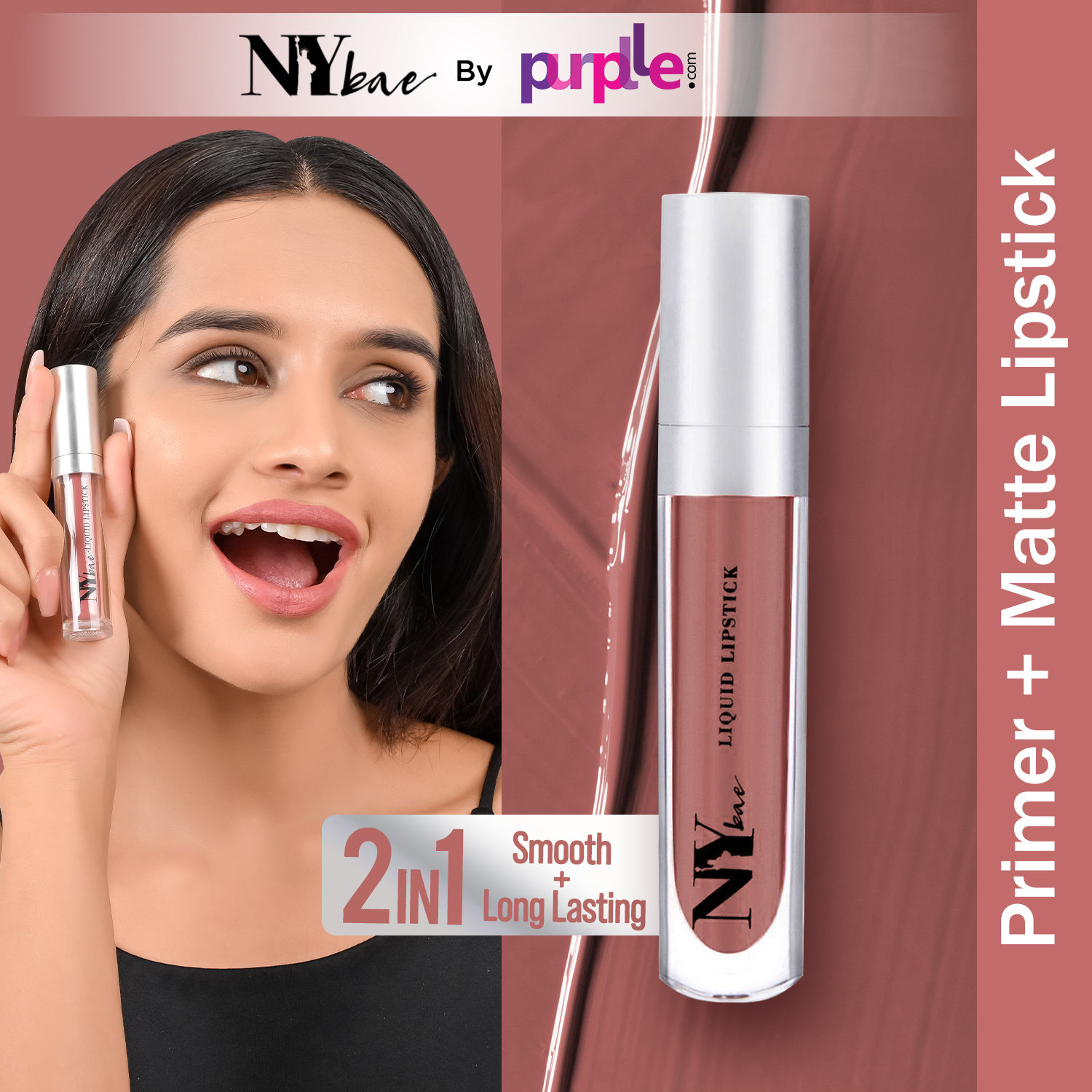 Buy NY Bae Primer + Matte Confessions of a Lip-a-holic Liquid Lipstick ...