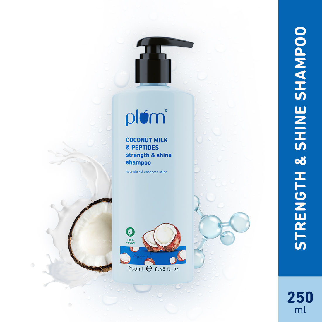 Plum Coconut Milk & Peptides strength & shine shampoo