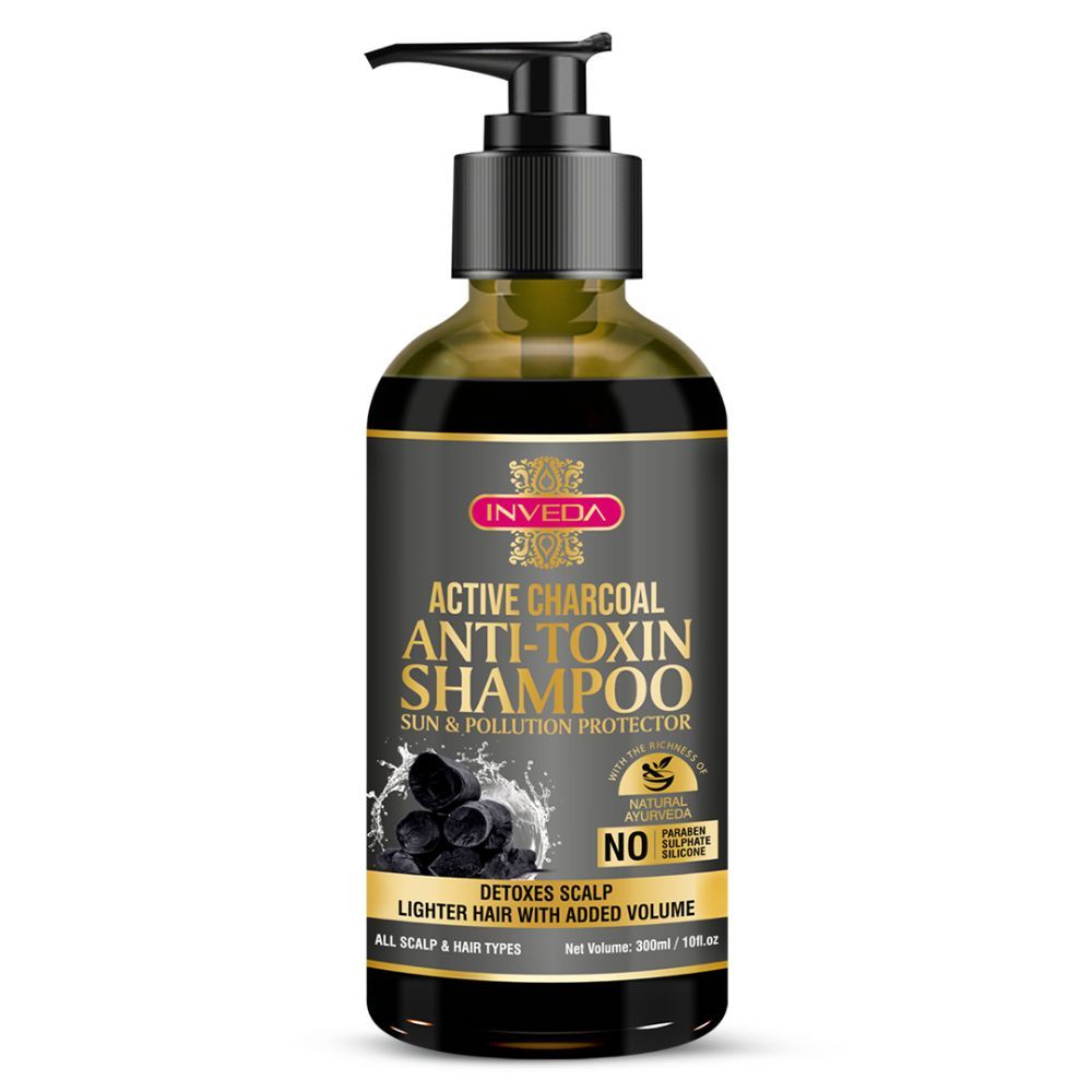 Inveda Active Charcoal Anti-Toxin Shampoo for Reducing Dandruff ...