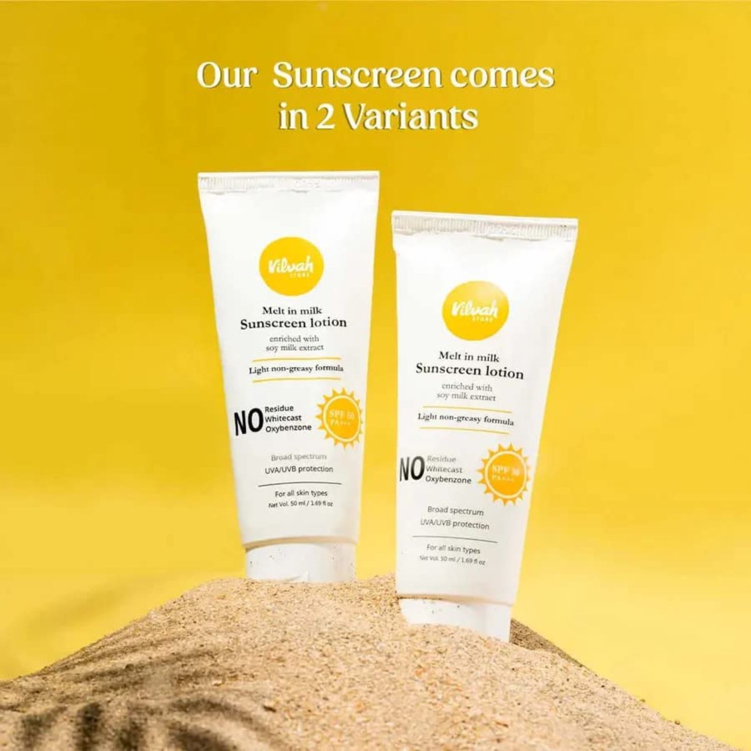 Vilvah store Melt in milk sunscreen -SPF 50