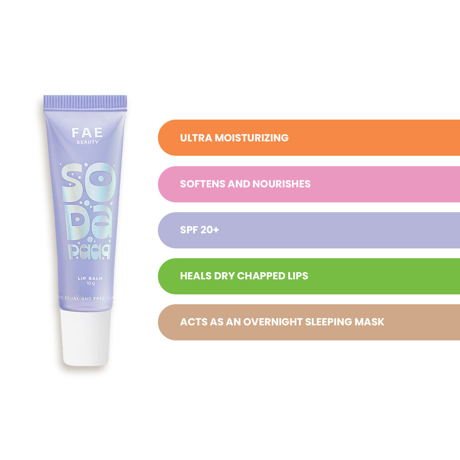 FAE Beauty Set of Four Sheer Tinted Lip Balms | Desi Drink Flavours ...