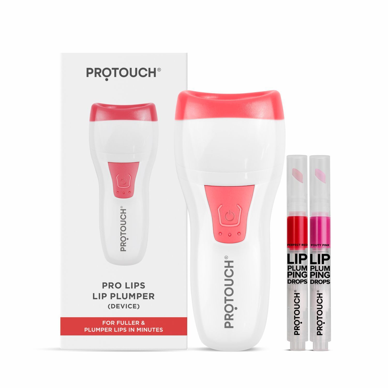 PROTOUCH Lip Plumping Essential - Device + Perfect Red & Pouty Pink