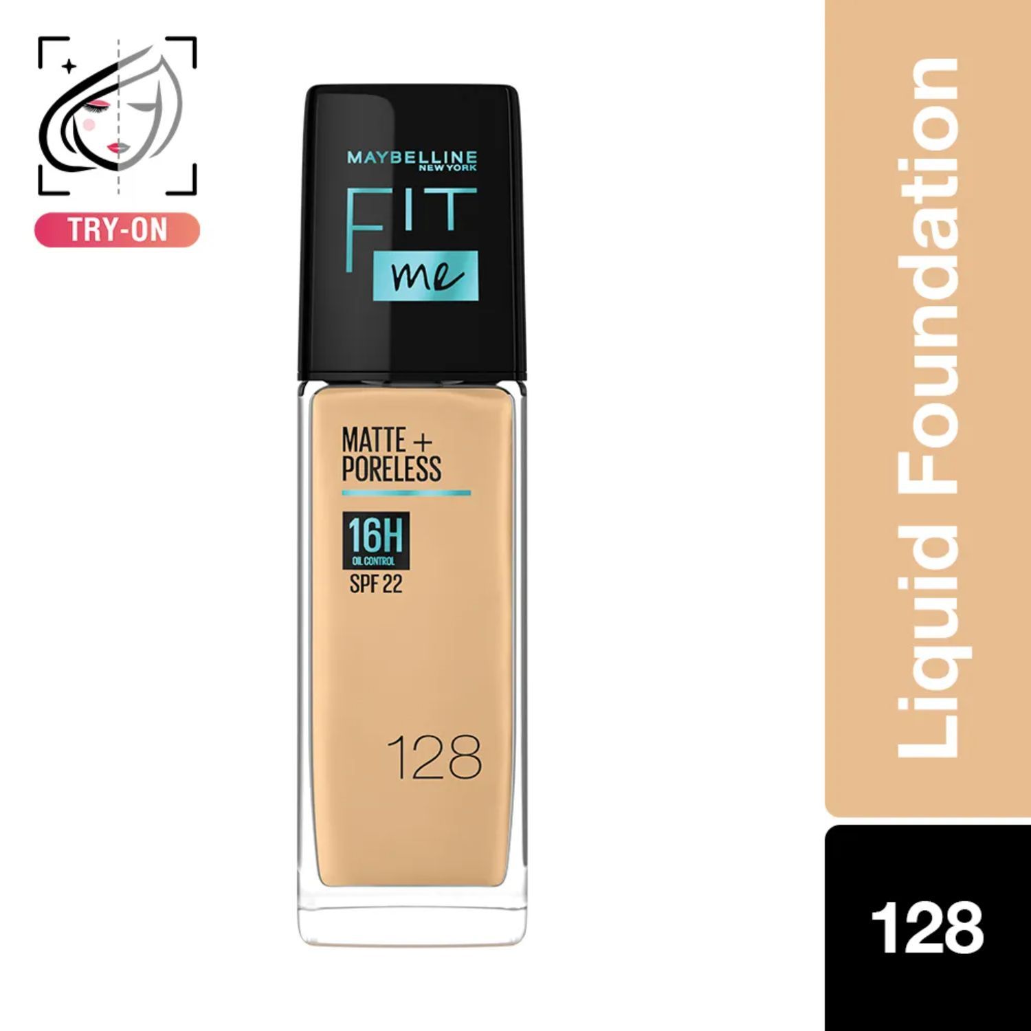 Maybelline New York Fit Me Foundation Tube Matte + Porelesss 30ml with ...