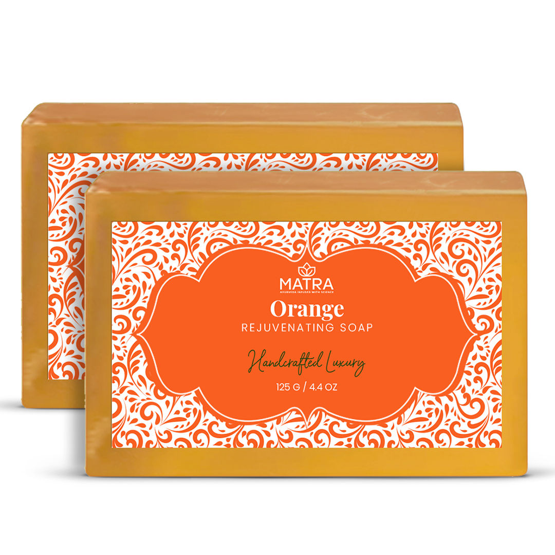 MATRA Orange Rejuvenating Bathing Soap - Pack of 2
