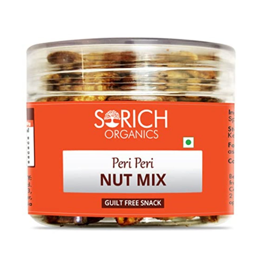 Sorich Organics Peri peri Nut Mix 150gm - Mixture of Almonds, Cashew ...
