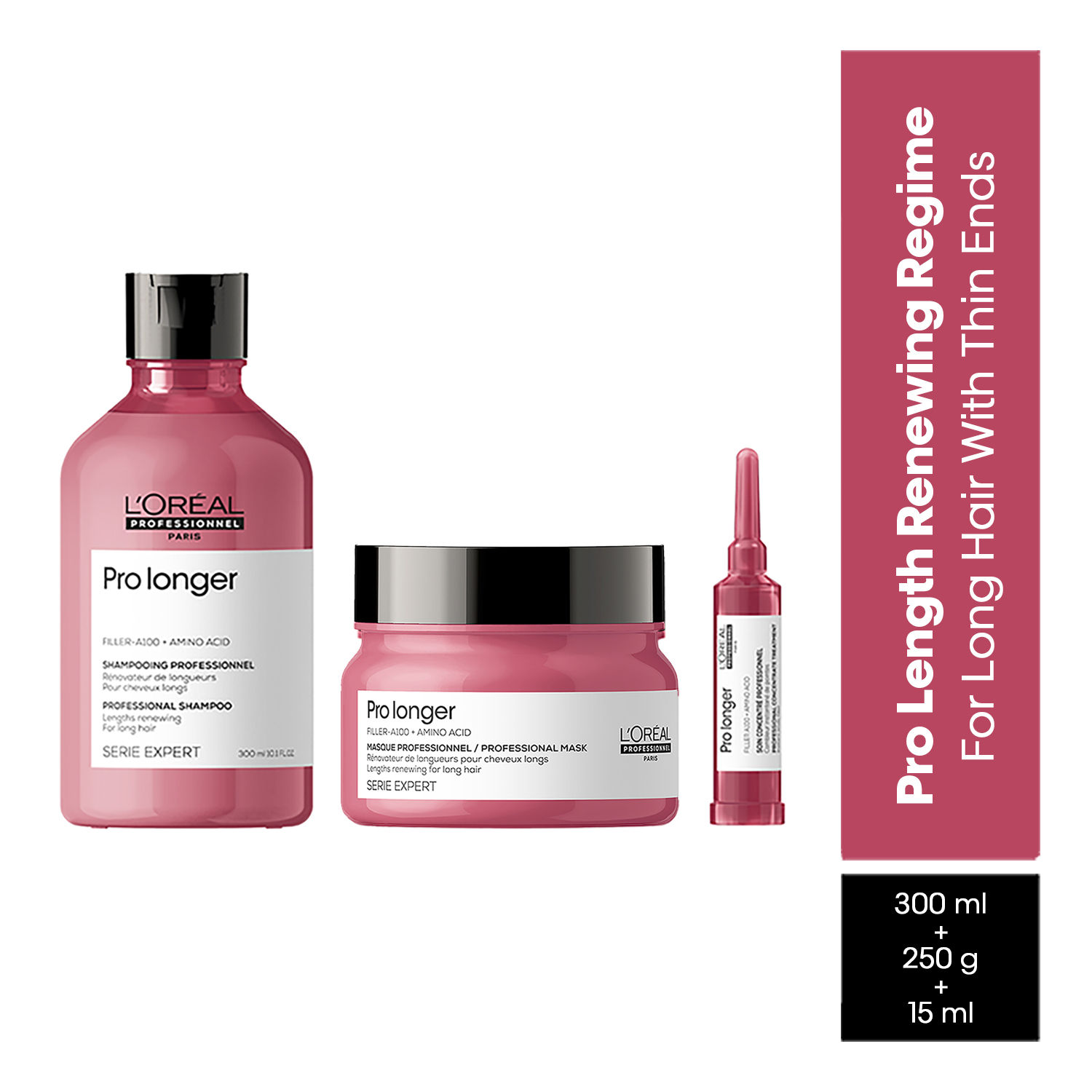 L'Oreal Professionnel Serie Expert Pro Longer Shampoo + Hair Mask ...