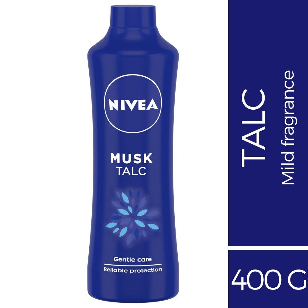 Buy NIVEA Talc, Musk Talcum Powder, 400g Online | Purplle