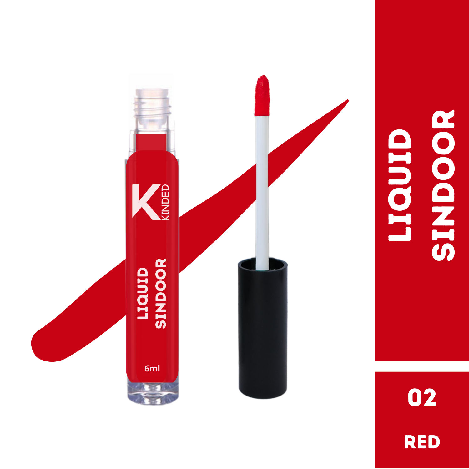 KINDED Liquid Sindoor Longlasting Water Resistant Smudge Proof Quick ...