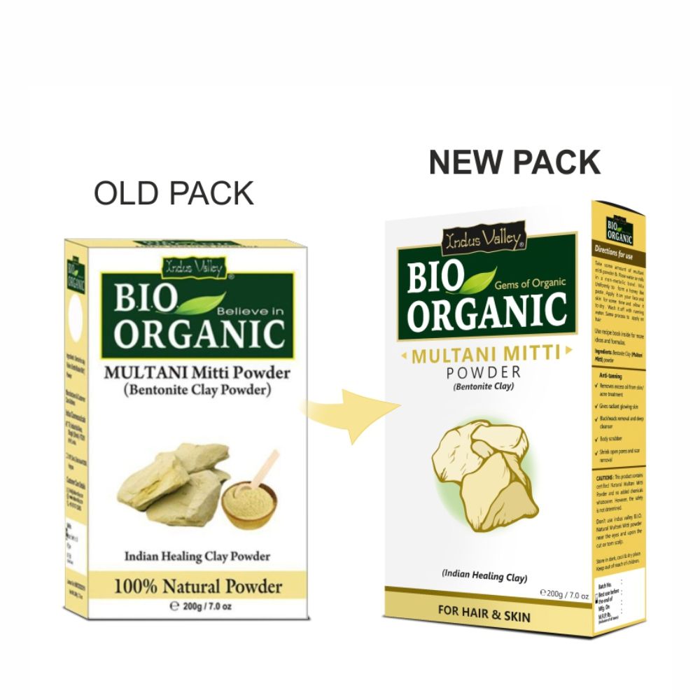 Buy Indus Valley BIO Organic Multani Mitti Powder-200 g Online | Purplle