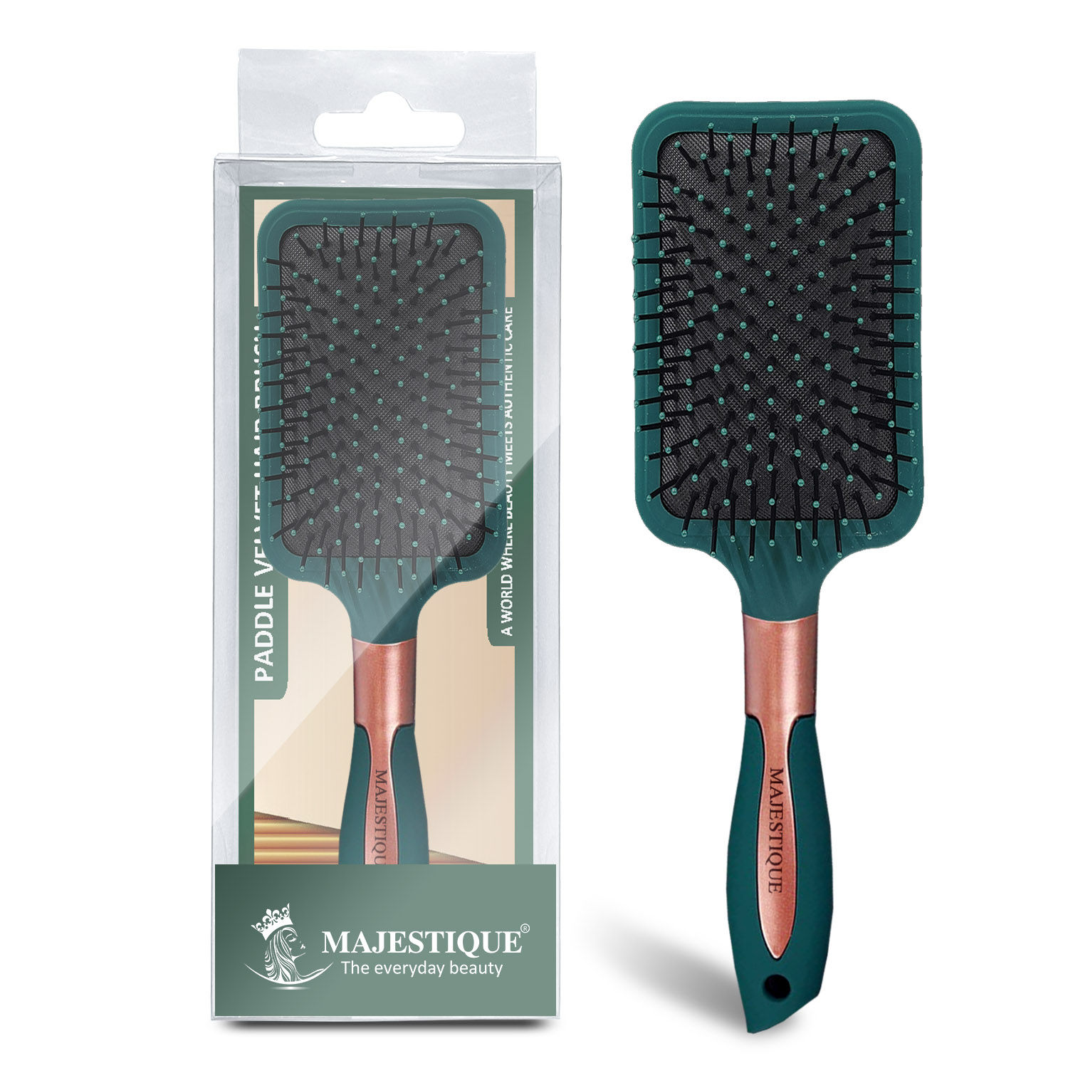 Majestique Large Paddle Brush HR148 Styling Detangling Wet & Dry for ...