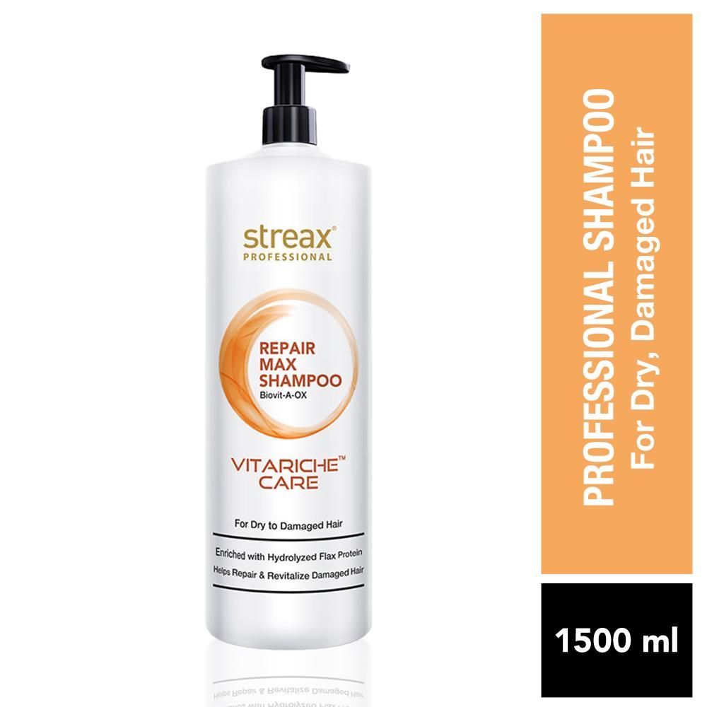 Streax Professional Repair Max Shampoo Vitariche Care (1500 ml)