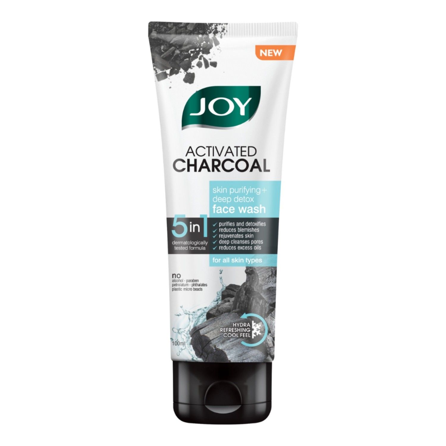 Joy Activated Charcoal Skin Purifying Deep Detox Face Wash 100 ml