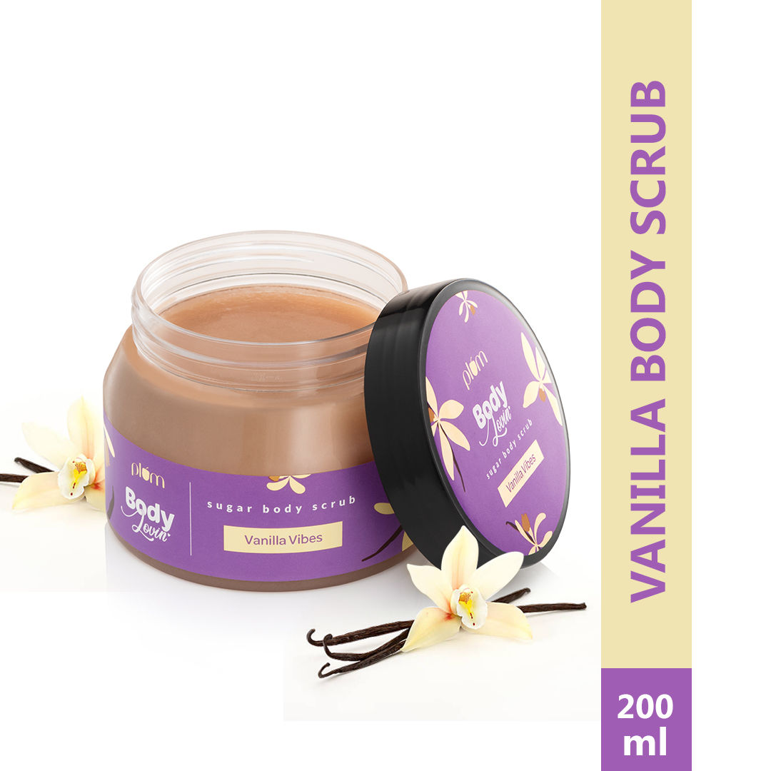 Buy Plum BodyLovin' Vanilla Vibes Sugar Body Scrub (200 g) Online | Purplle
