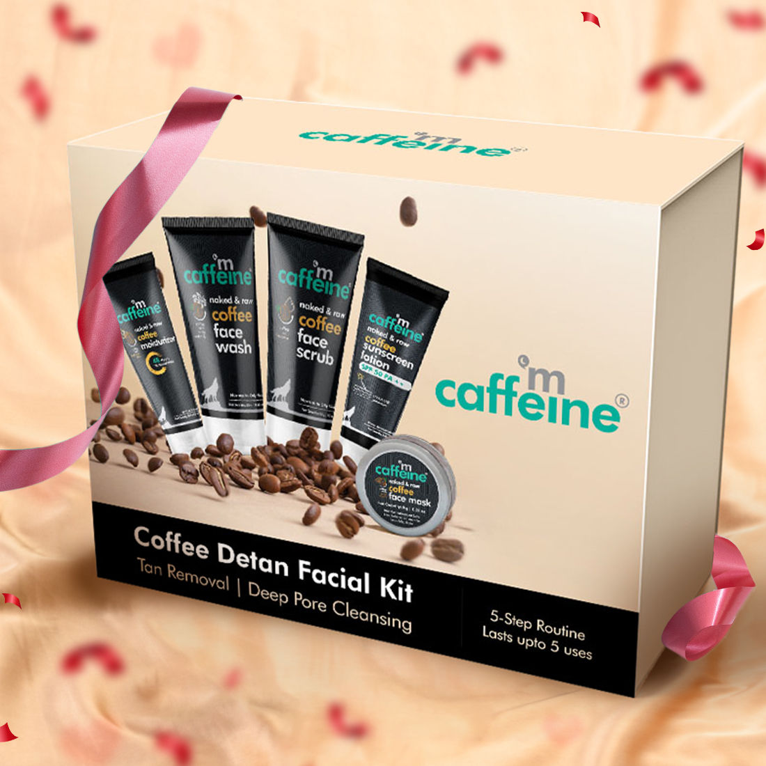 mCaffeine miniature Coffee Face De Tan Kit