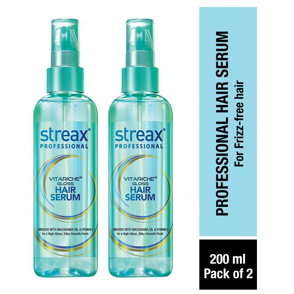 Streax Professional Vitariche Gloss Hair Serum (200 ml) Pack Of 2