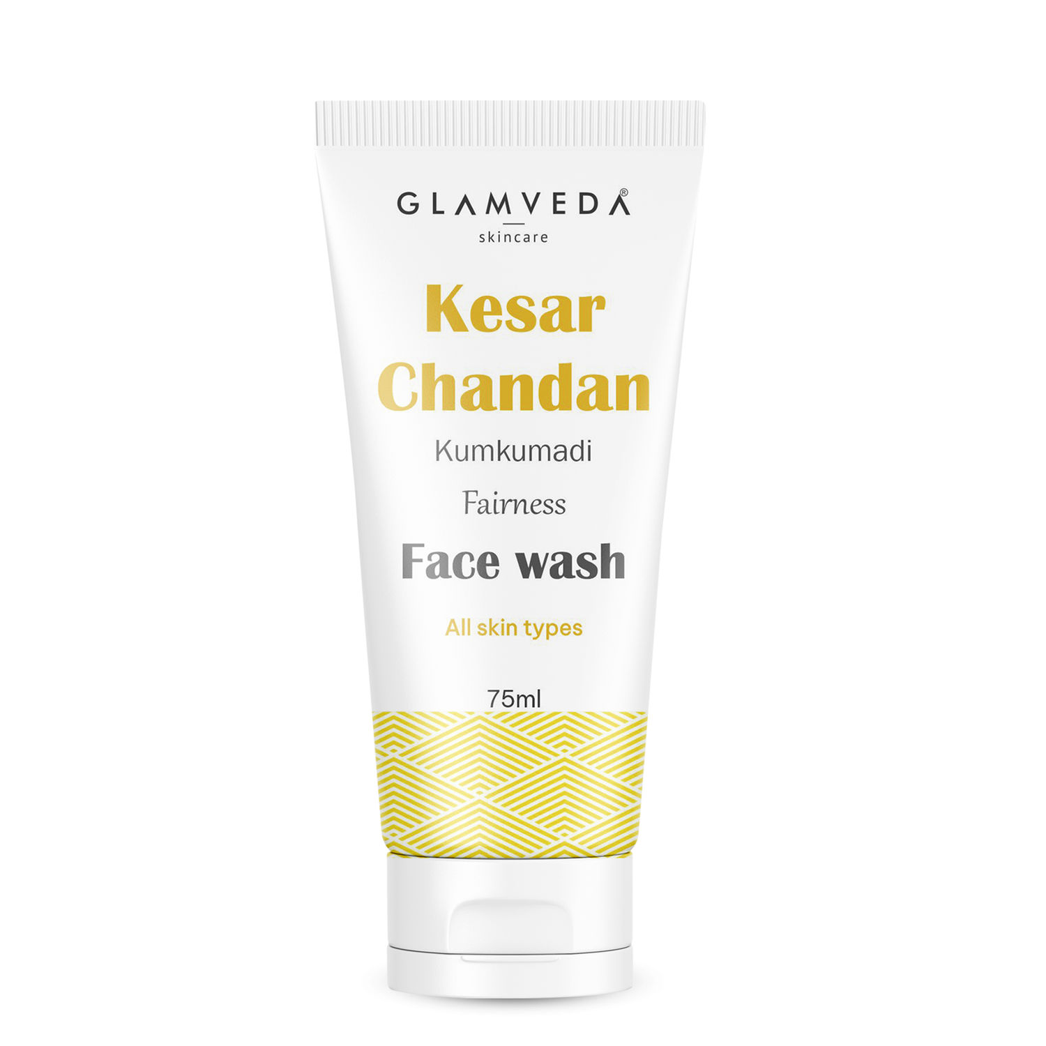 Glamveda Kesar Chandan Kumkumadi Skin Brightening Face wash (75 ml)