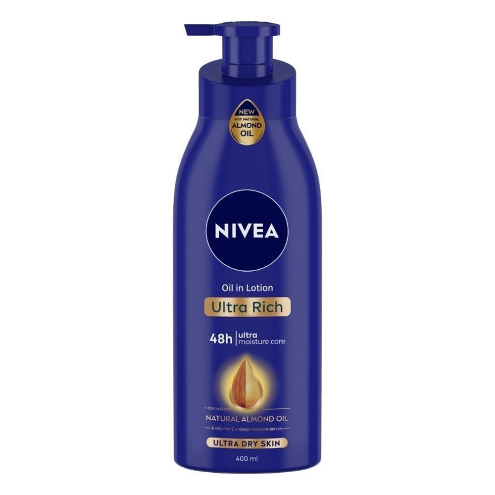 NIVEA Body Lotion for Extremely Dry Skin, Oil in Lotion Ultra Rich ...