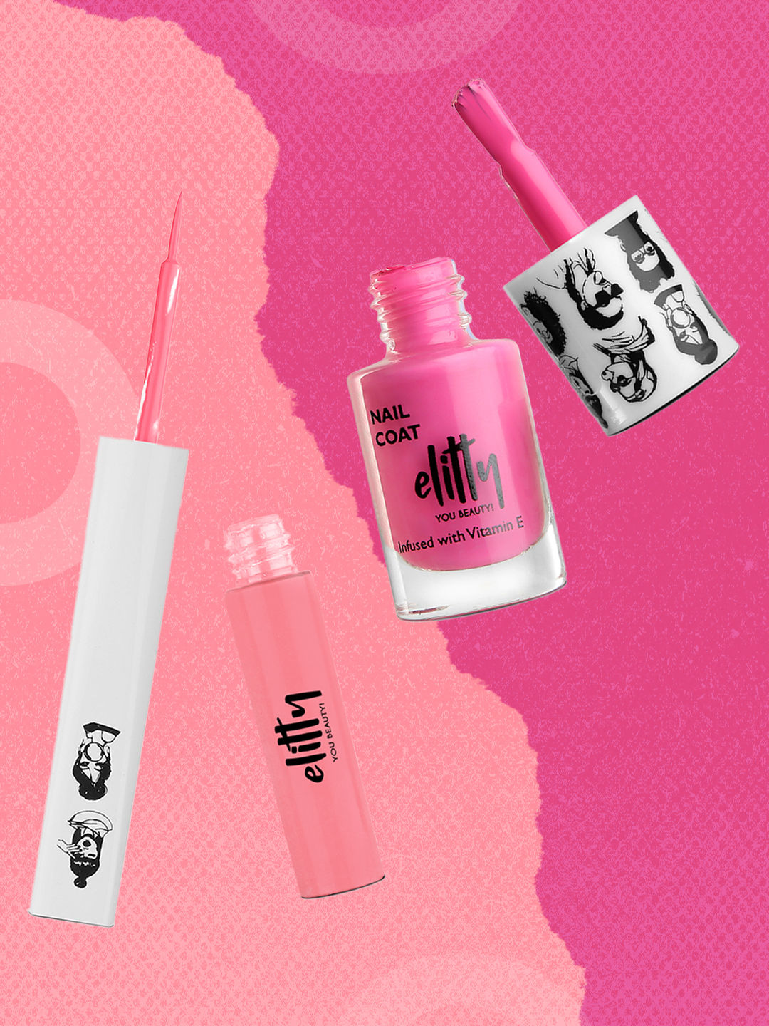 Elitty Angel Energy combo- (Eyeliner- Crossbow, Nail Paint - Secret ...