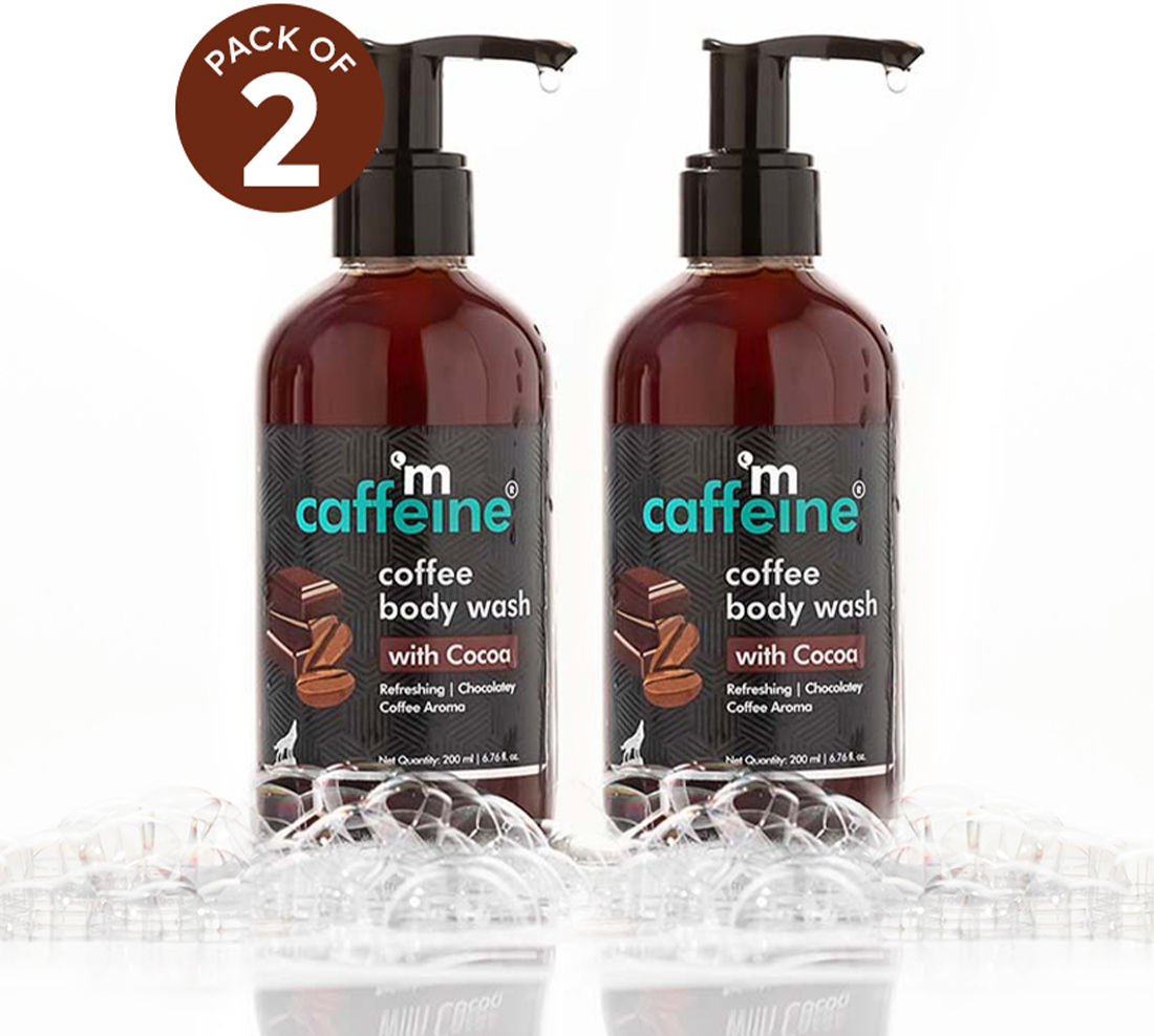 mCaffeine Coffee Body Wash with Cocoa - Pack of 2
