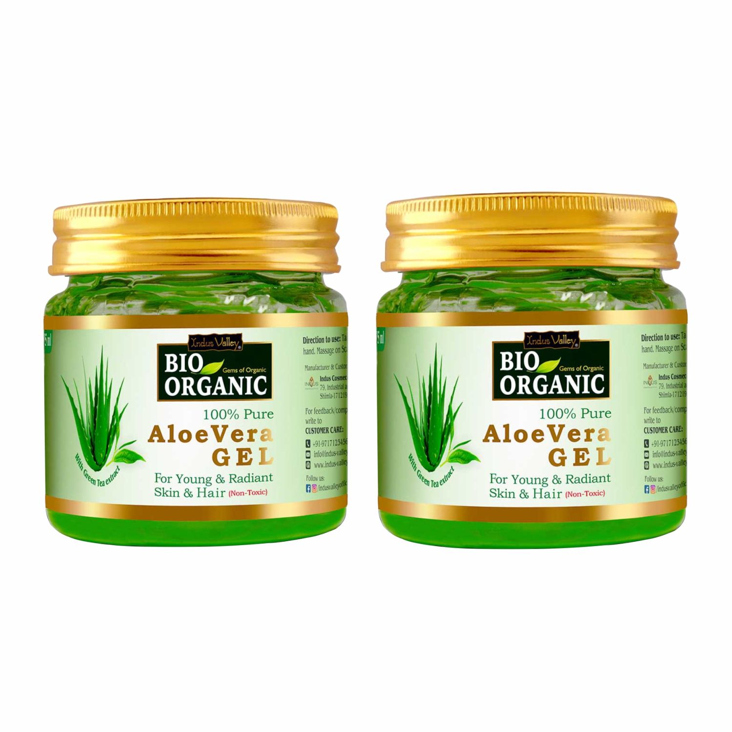 Indus Valley Aloe Vera Gel For Skin helps reducing Acne,Scars,Dark ...