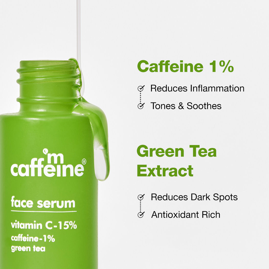 mCaffeine Green Tea + Vitamin C Serum 3ml