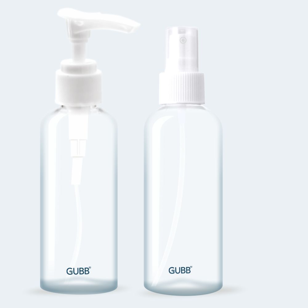GUBB Travel Bottle Kit For Toiletries With ID Stickers