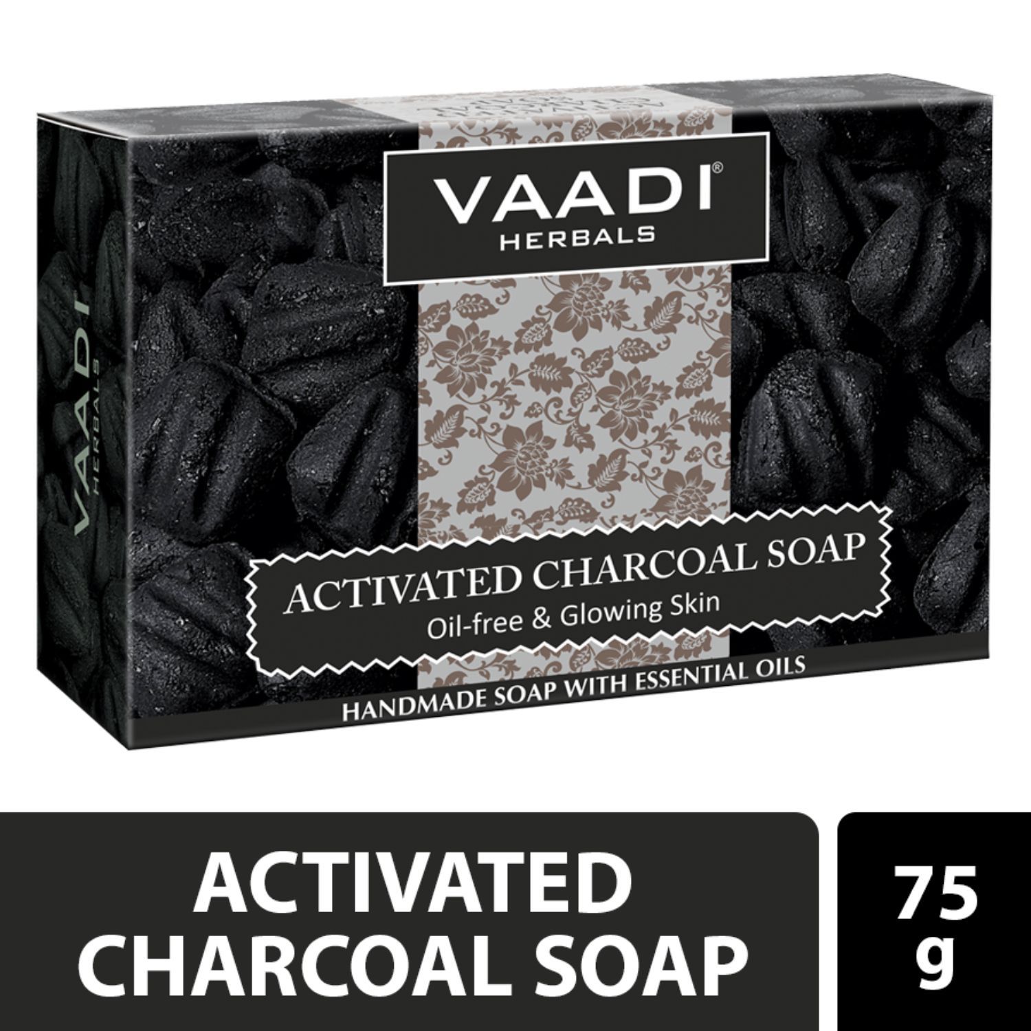 Buy Vaadi Herbals Activated Charcoal Soap (75 g) Online | Purplle