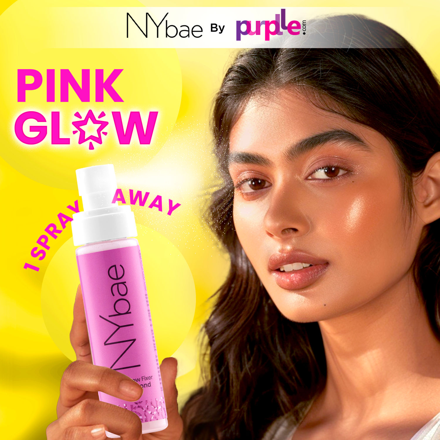 NY Bae Shimmer Glow Fixer Pink Diamond