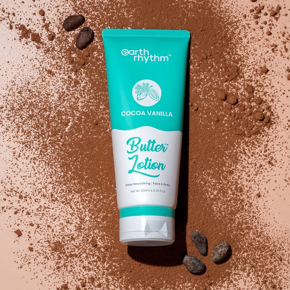 Earth Rhythm Cocoa Vanilla Butter Lotion |Deeply Nourishes, Soothes ...