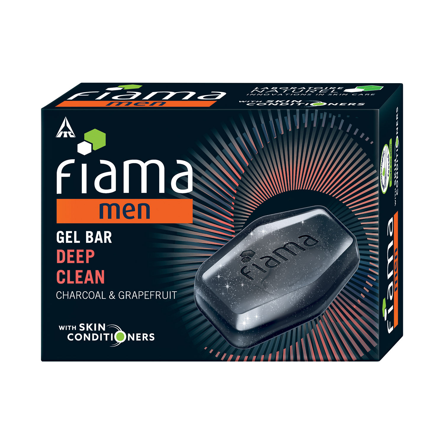Fiama Men Deep Clean Gel Bar, With Charcoal, Grapefruit & skin ...