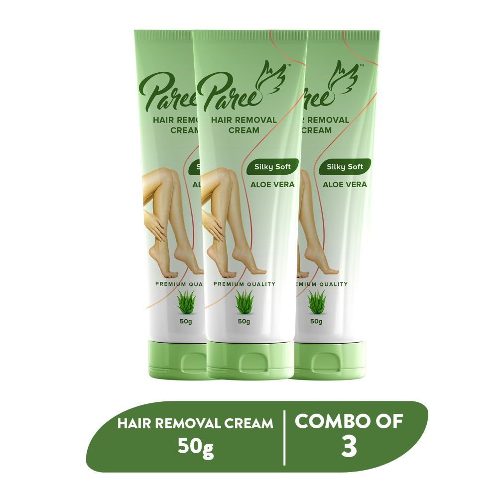 Paree Hair Removal Cream Silky Soft With Aloe Vera (50g) | For ...
