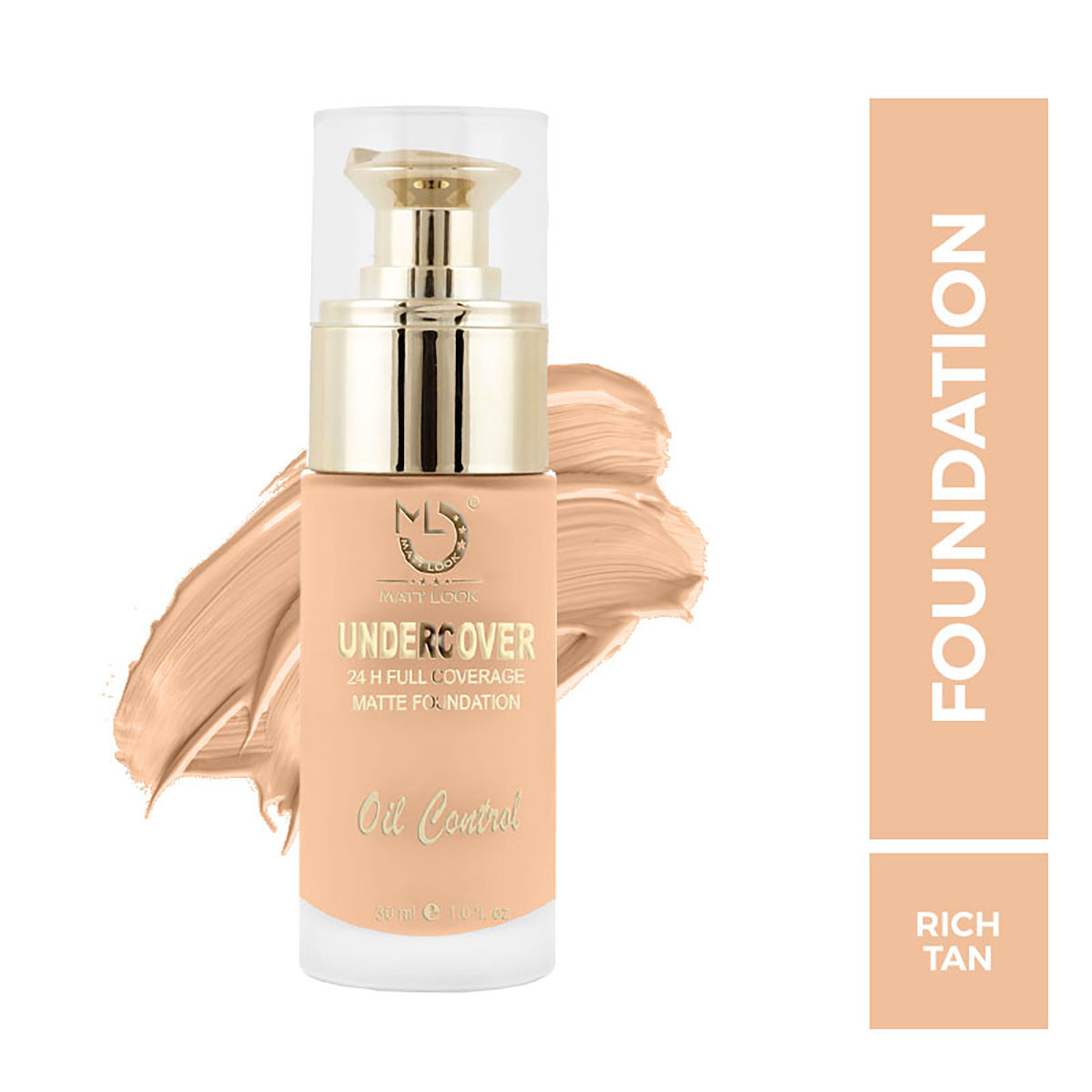 Matt look Undercover 24H Full Coverage Matte Foundation & Oil Control ...