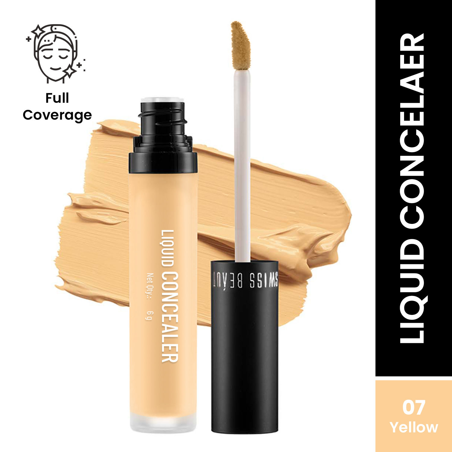 Swiss beauty Liqiud concealer Yellow (5.6 g)